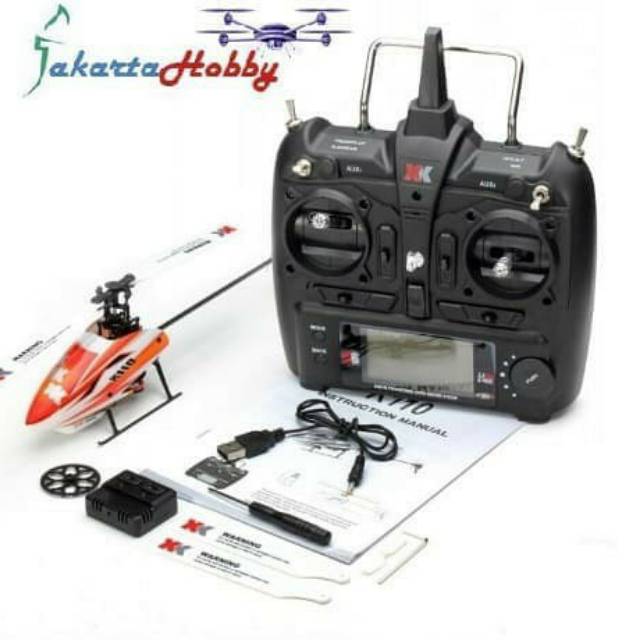 Jual XK K110 6CH Brushless Single Blade RC Helicopter RTF With 3D | Shopee Indonesia