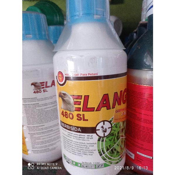Jual ELANG 480 SL (Herbisida) Bahan aktif:Isoprofil Amina glifosat ...