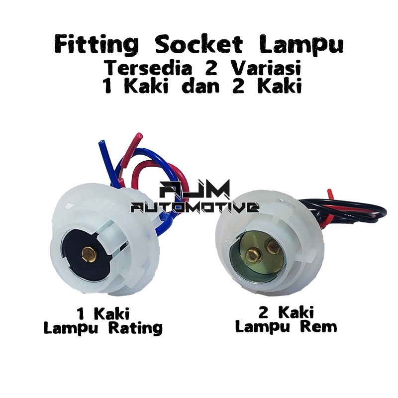 Jual Fitting Socket Pitingan Lampu Rem/Sen Kaki 1 dan Kaki 2 Untuk ...