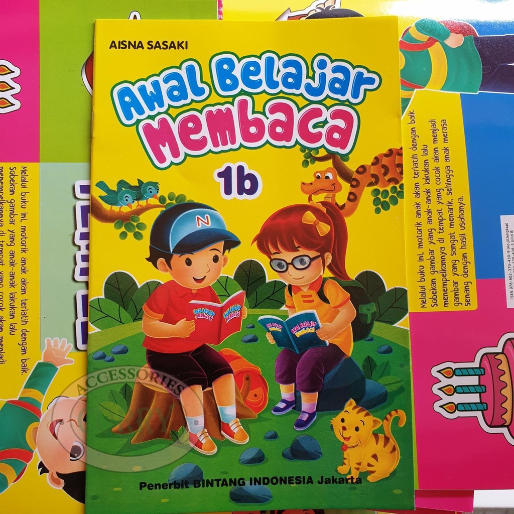 Jual Buku Belajar Anak Awal Belajar Membaca 1A 1B Gambar Kata Huruf ...
