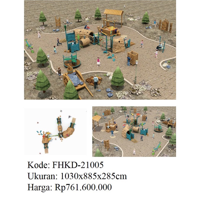 Jual Playground Outdoor, Taman Bermain Anak Luar Ruangan Model FHKD ...