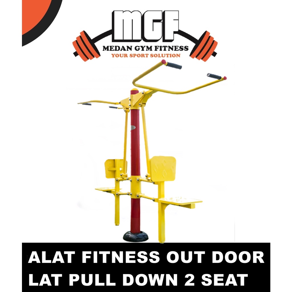 Jual Gratis Ongkir dan Rakit - Alat Fitnes Taman - LAT PULL DOWN 2 SEAT - Fitness Outdoor Murah ...