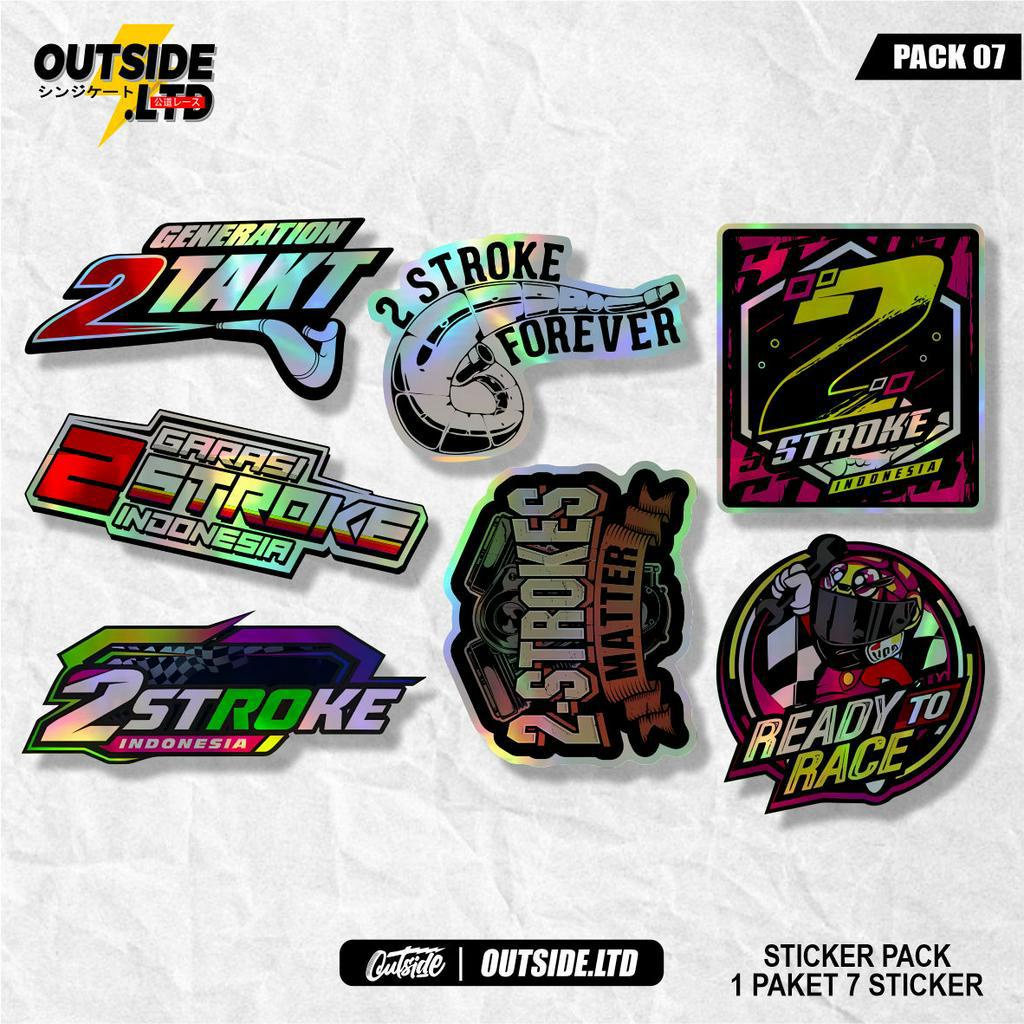 Jual STIKER RACING PACK 2 STROKE PRINT CUT, STICKER SET MOTOR TWO ...