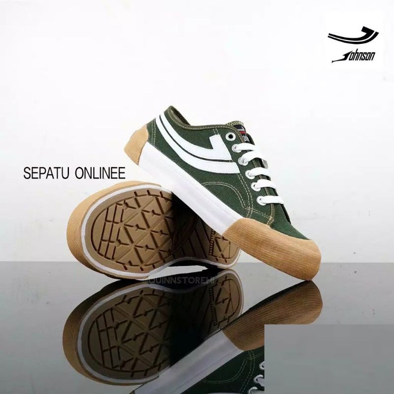 Jual SEPATU JHONSON GALAXY PRO BLACK WHITE HIGH CUT JOHNSON GREEN LOW ...
