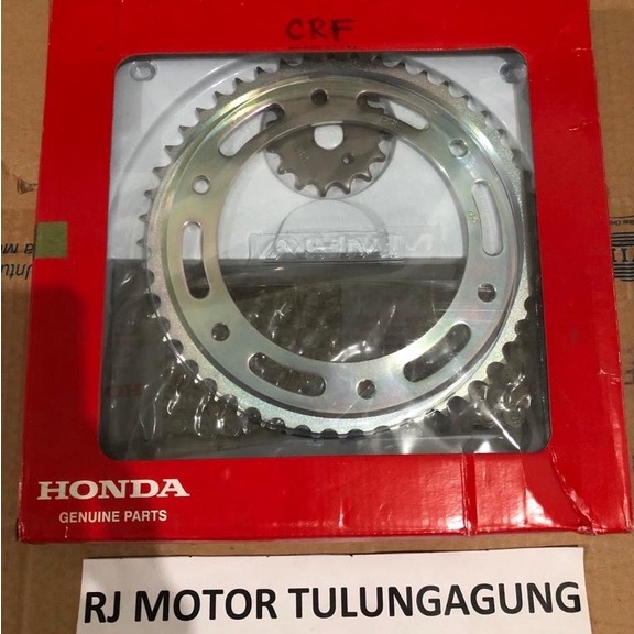 Jual Gear Set/ Rantai Roda Kit Honda CRF - 06401K84900 | Shopee Indonesia