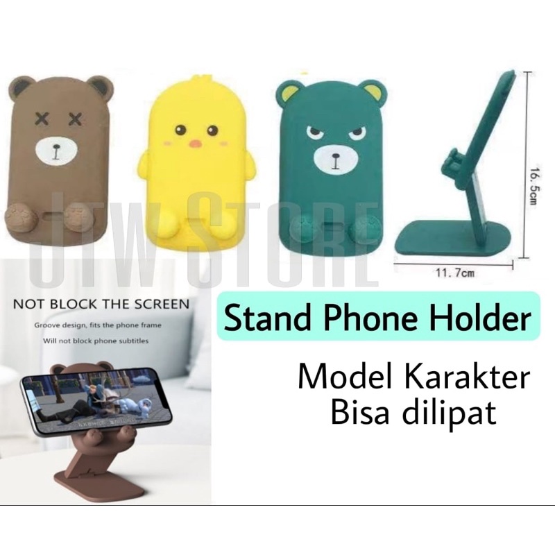 Jual Phone Holder Stand Tempat Hp Ipad Tab Di Meja Model Karakter ...