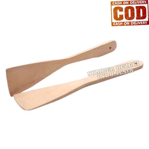 Jual Spatula Sutil Bahan Kayu Mahoni / Sodet Kayu Untuk Sovernir ...
