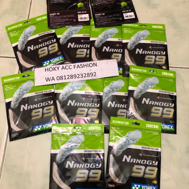 Jual Senar Badminton Yonex Nanogy 99 Original Merk Yonex SP | Shopee ...