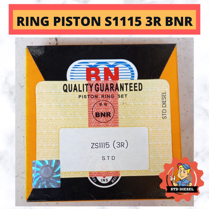 Jual RING PISTON S1115 ZS1115 3 RING 3 RENG 23 24 HP PK MESIN DIESEL ENGINE MERK BN BNR RING ...