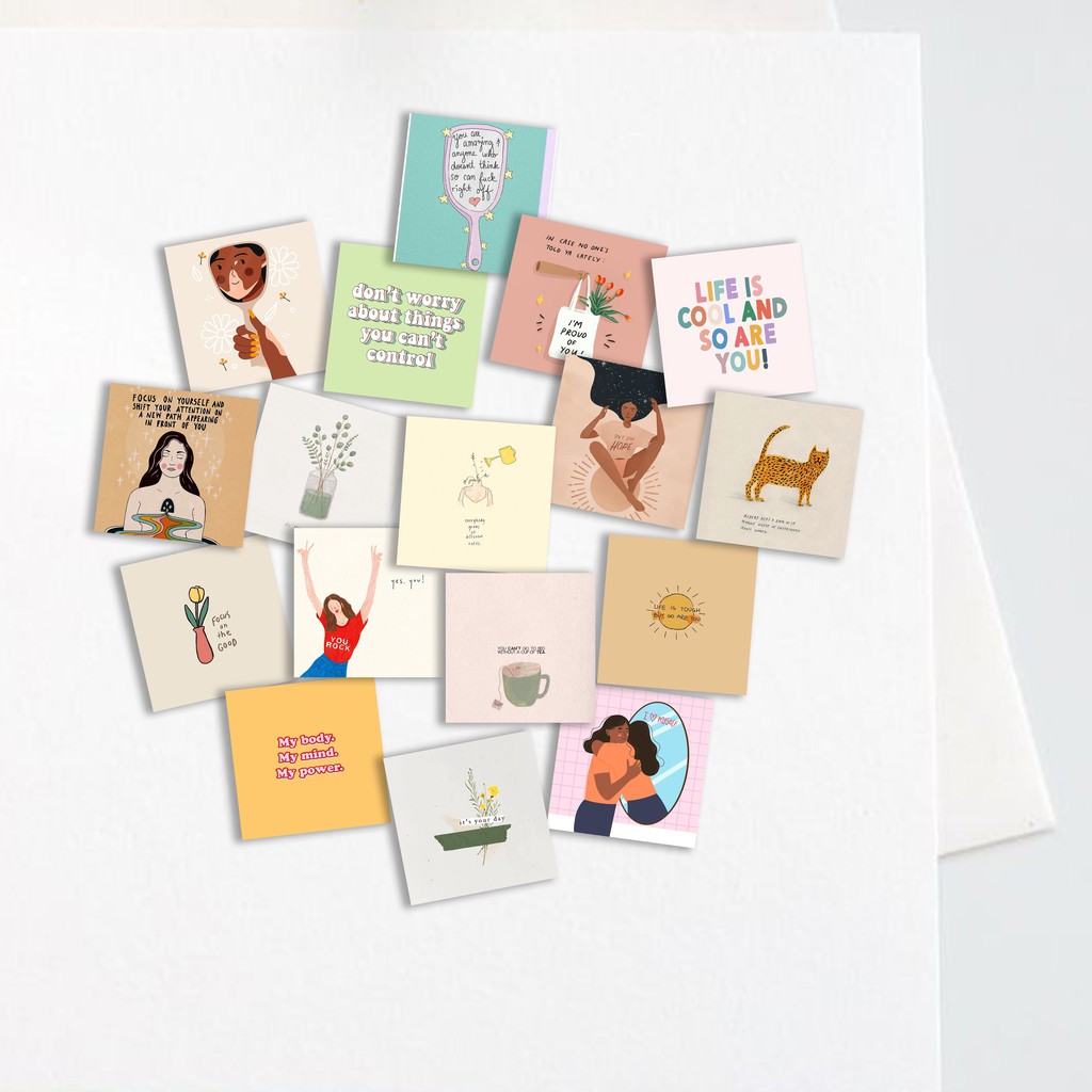Jual Sticker Self Love Asthetic Sticker Waterproof (17pcs) | Shopee ...