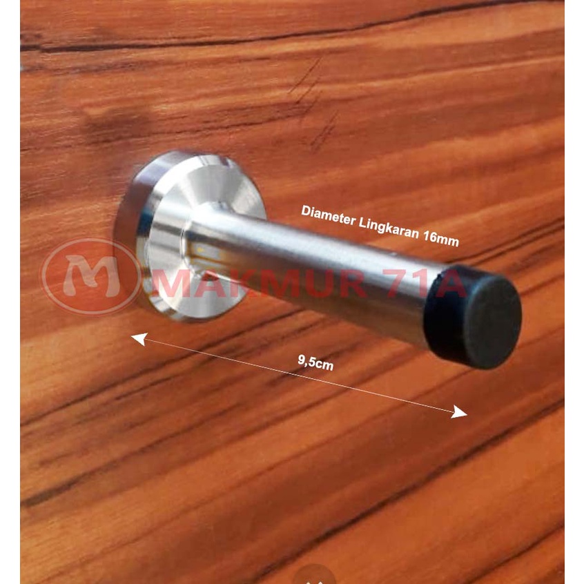 Jual Door Stopper Karet / Pengganjal Pintu / Door stop Rubber Hitam ...