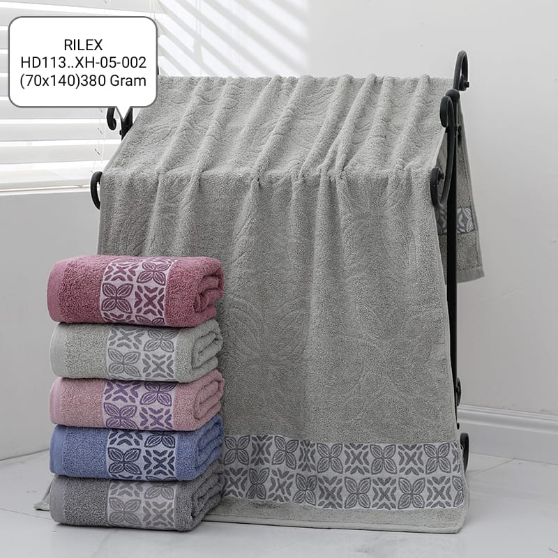 Jual Handuk Dewasa Merk RILEX Ukuran 70 x 140cm / Handuk Mandi Motif ...