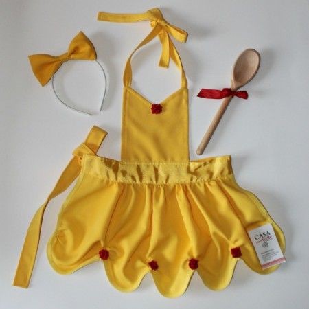 Jual Apron Celemek Anak dan Dewasa Karakter Kartun Lucu Unik Belle ...