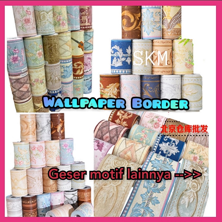Jual [DBEST] WALLPAPER WALLSTICKER STIKER STICKER LIST BORDER STICKER ...