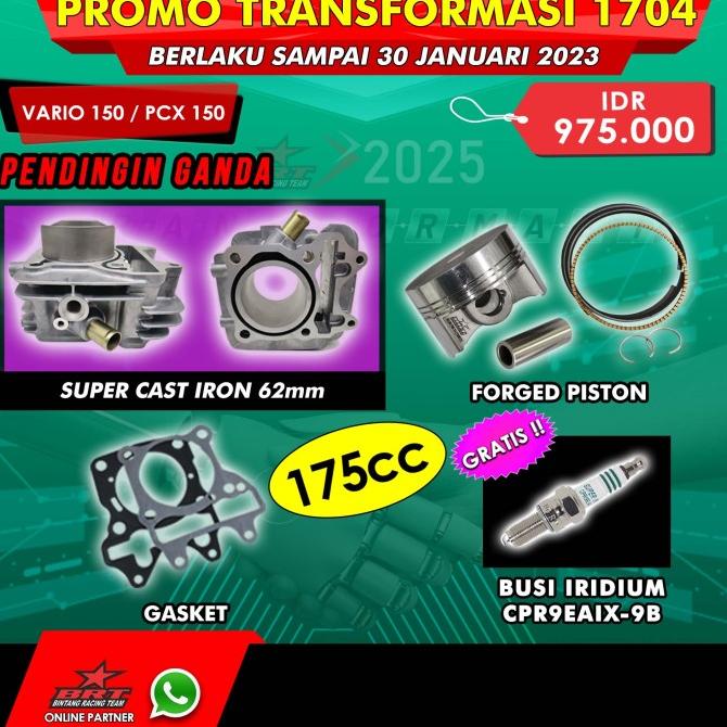 Jual Paket Bore UP Vario 150/PCX 150-Blok Piston 62 MM-BRT Promo 1705 ...