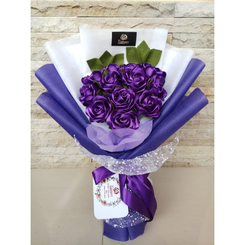 Jual BUNGA MAWAR SATIN / UNTUK KADO HADIAH/LAMARAN/WISUDA/BUKET ...