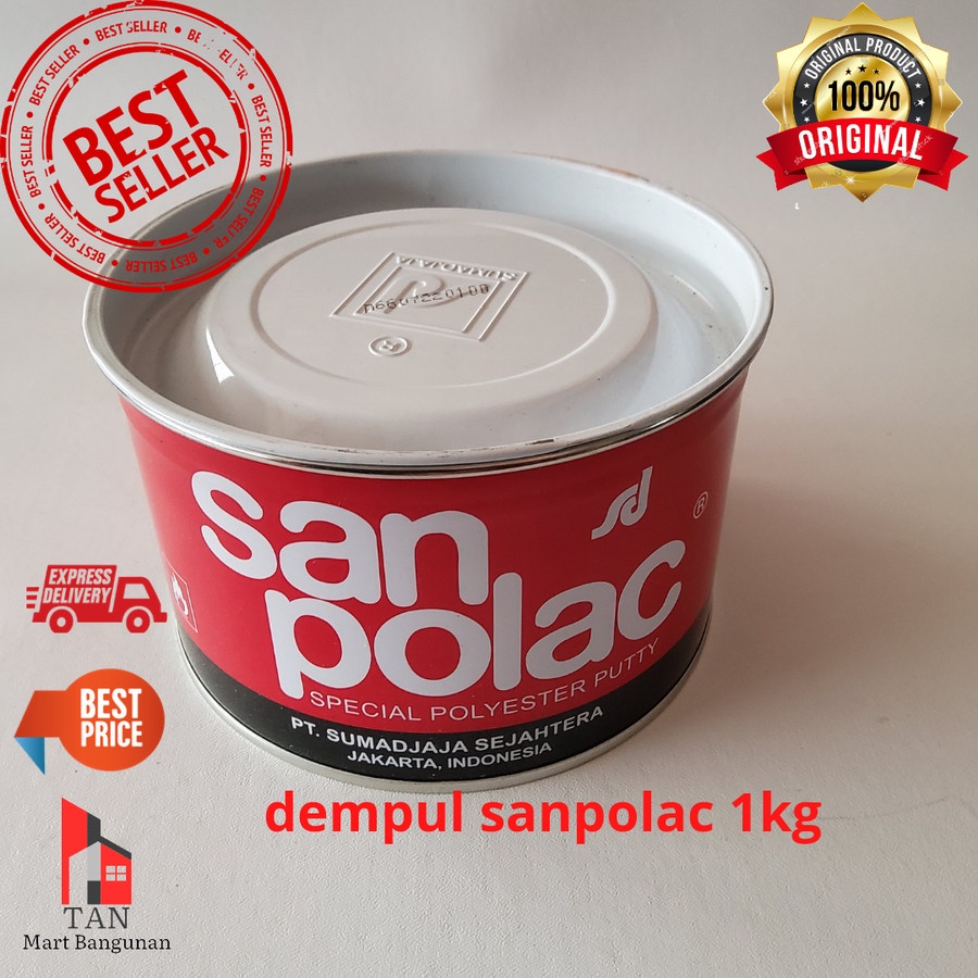 Jual dempul serbaguna sanpolac 1 kg Murah | Shopee Indonesia