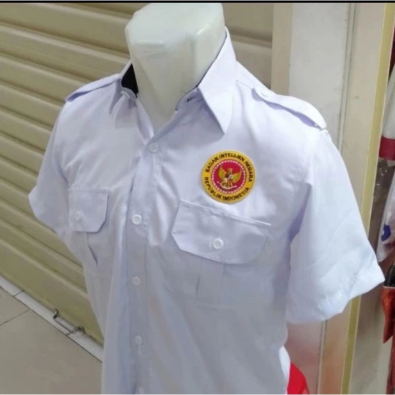 Jual kemeja Bin lengan pendek kemeja badan intelijen negara seragam Bin ...