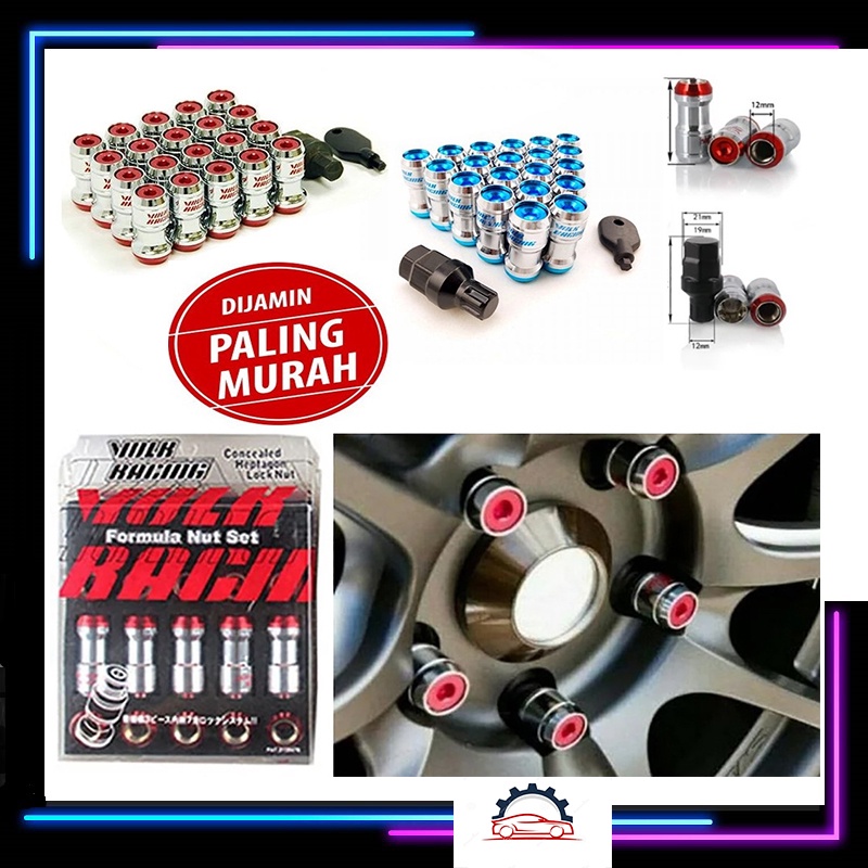 Jual Baut Roda Lugnut Volk Racing Baut Velg Mobil Lug Nut | Shopee ...
