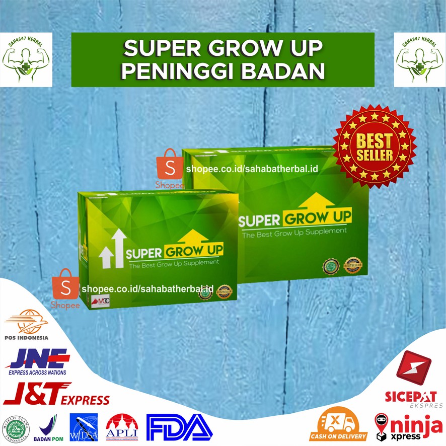 Jual Super Grow Up Original Susu Peninggi Badan (Toples Kosong ...