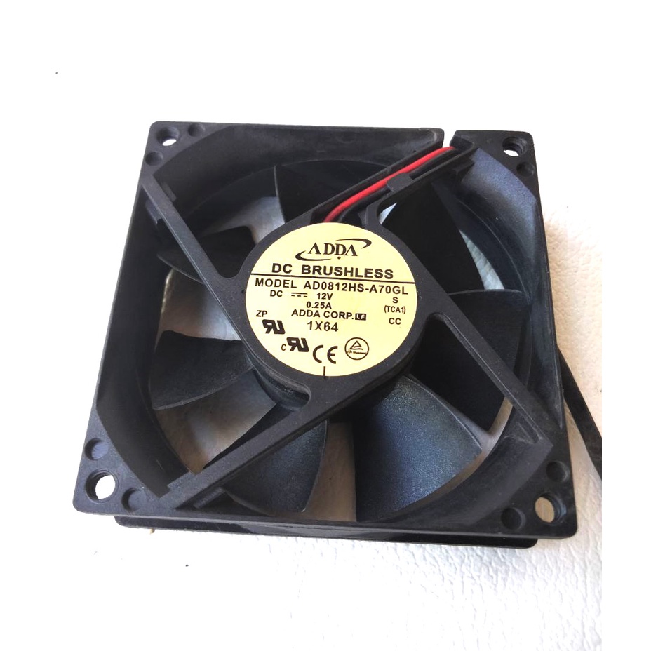 Jual Fan dc brushless Adda AD0812HS-A70GL 12v 0.25A 8x8x2.5cm | Shopee ...