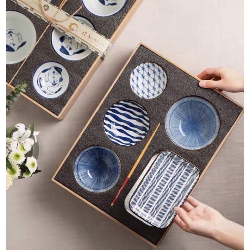 Jual Japanese Dinningware Mori Set cocok buat kado / hamper | Shopee ...