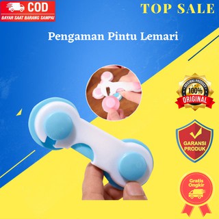 Jual Pengaman Pintu Lemari dan Laci Safety Lock Rack | Shopee Indonesia