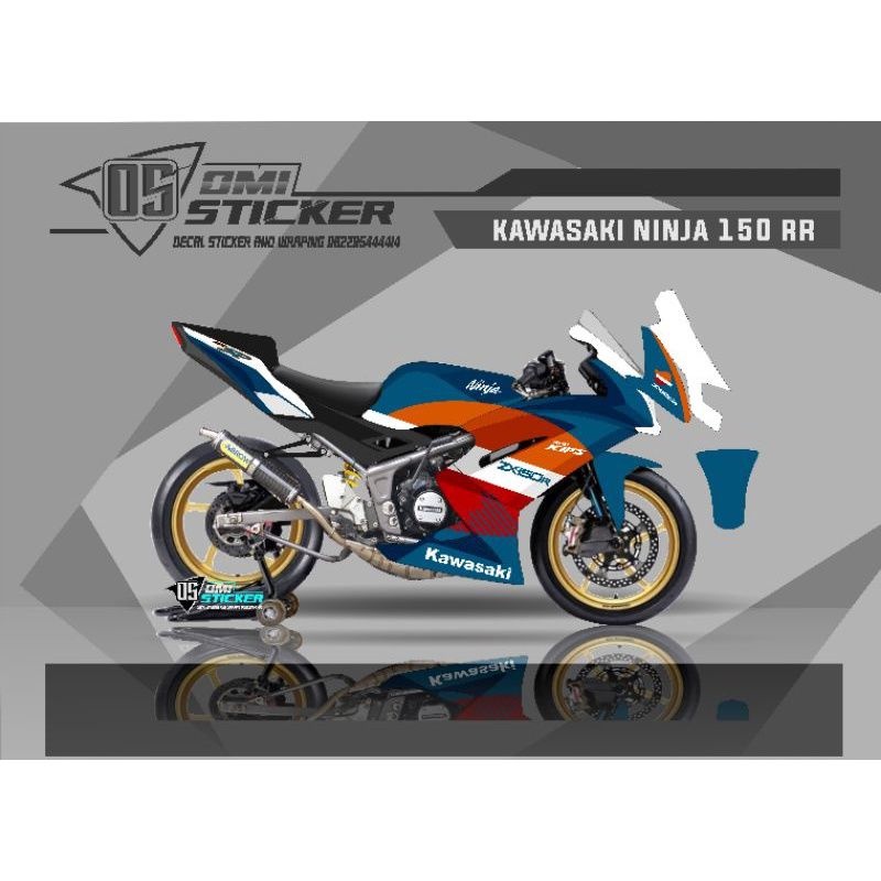 Jual Decal kawasaki Ninja RR repsol colour bahan max decal | Shopee ...