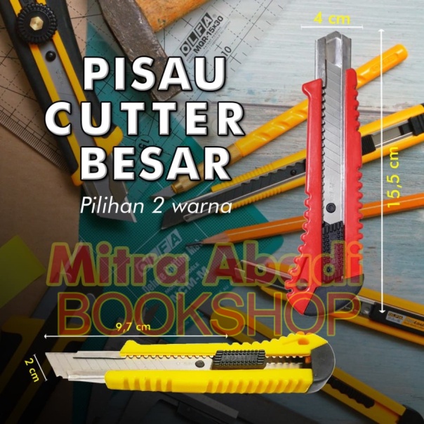 Jual Pisau Cutter Ukuran Besar / Jumbo 18 mm | Shopee Indonesia