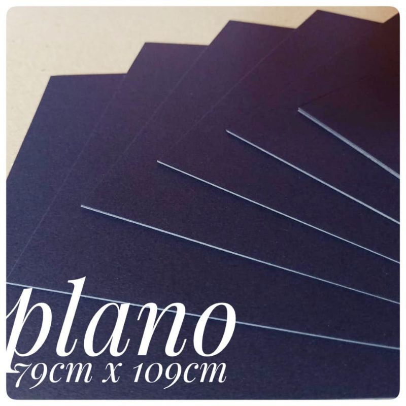 Jual KERTAS KARTON HITAM / ASTER BLACK 190 GR UK PLANO / 79 CM X 48,3 ...