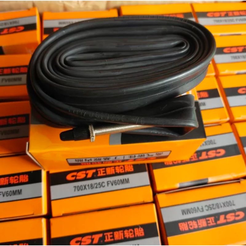 Jual Ban Dalam Sepeda CST 700 x 18 per 25C FV 60 MM Pentil Fresta 60 MM | Shopee Indonesia
