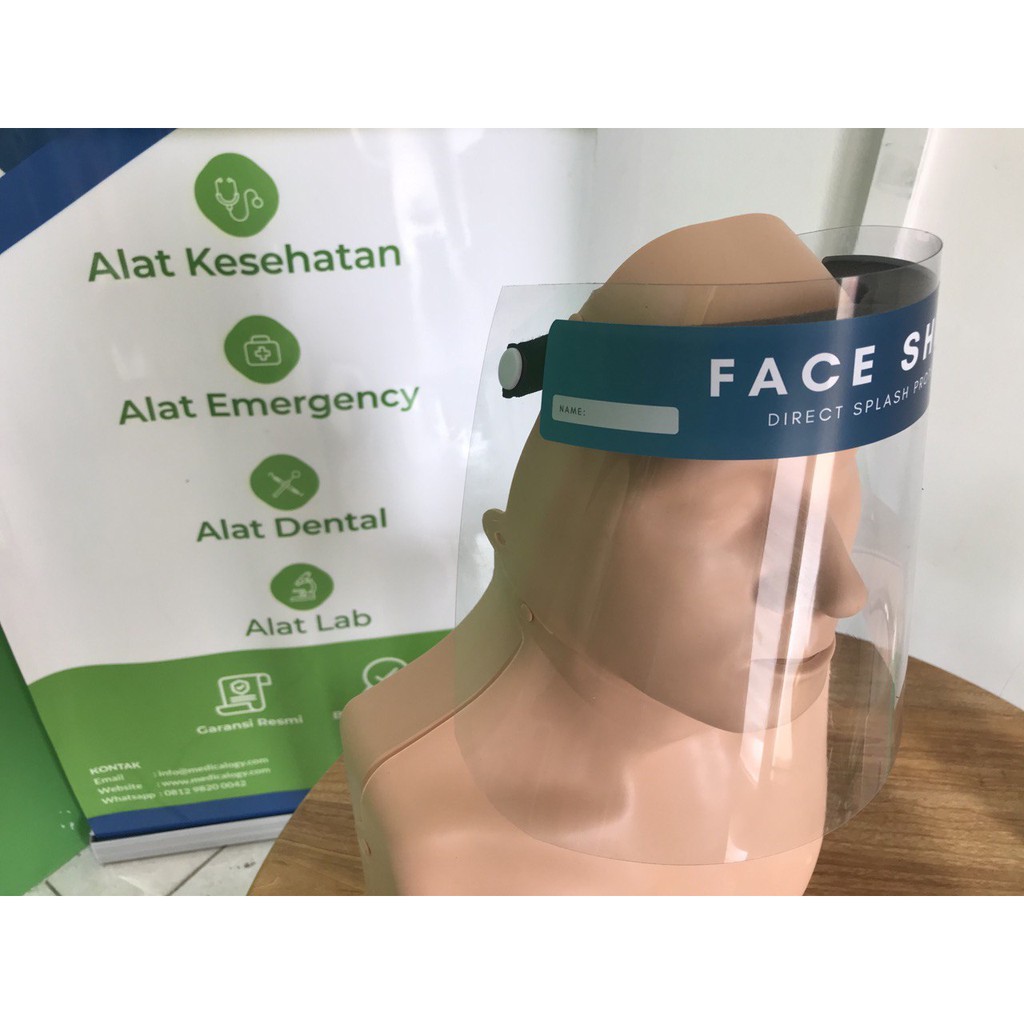 Jual Face Shield Protective Visor Mask Mika Tebal APD Direct Splash ...