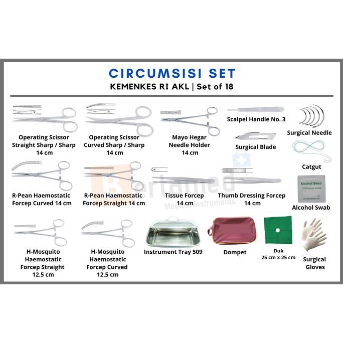 Jual Sirkumsisi Set / Circumsisi Set / Set Bedah Khitan / Set Bedah ...