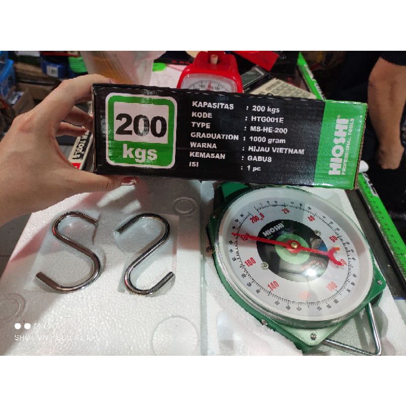 Jual timbangan gantung HIOSHI 200kg/hanging scale 200kg HIOSHI made in vietnam | Shopee Indonesia