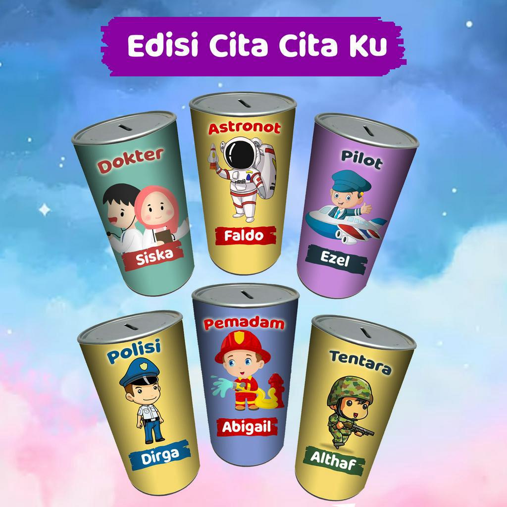 Jual Ryani Celengan Tema Cita Cita Profesi Lebaran THR Ampao Souvenir ...