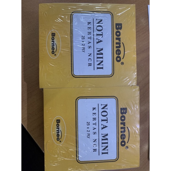 Jual (1biji) Nota Mini Borneo 2PLY | Shopee Indonesia