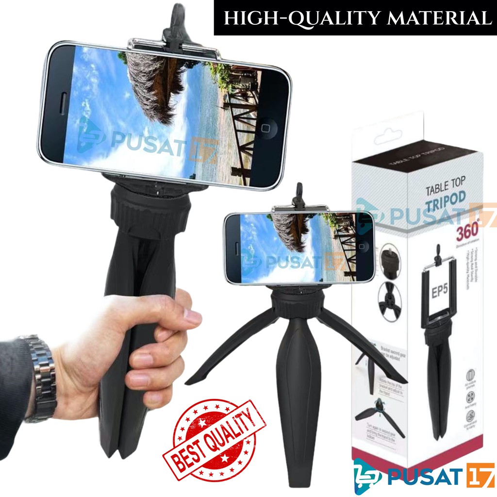 Jual STAND HP PHONE HOLDER STABILITAS 360 DERAJAT UNIVERSAL TRIPOD ...