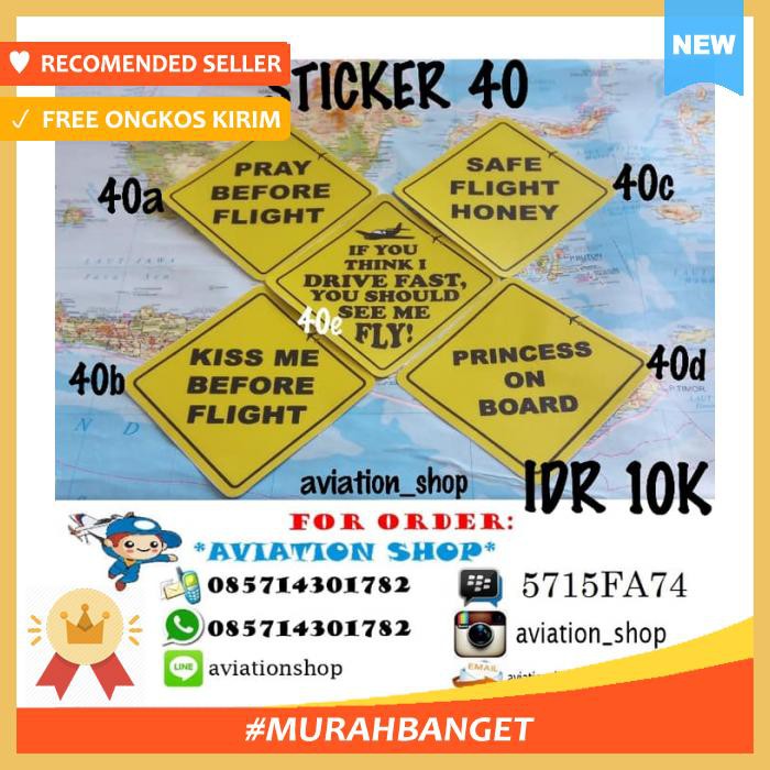 Jual Stiker - Sticker Jilid 6 Flight Attendant Onboard , Safe Flight ...
