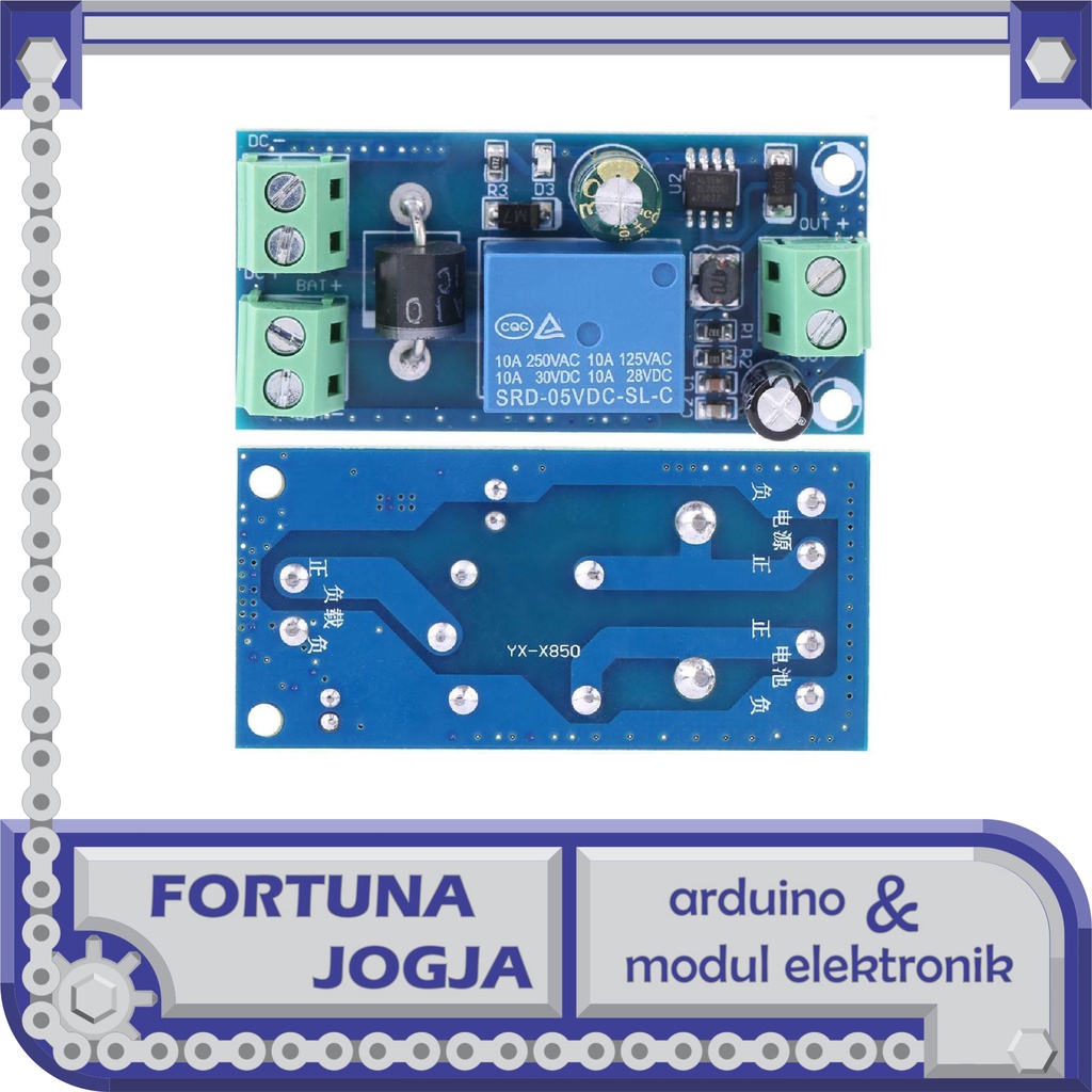 Jual Modul UPS DC 12V - 48V Emergency Power OFF Auto Switch Battery ...