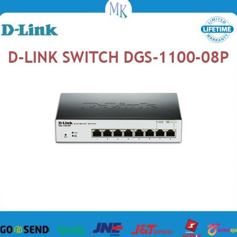 Jual D-Link, 8-Port Lite Smart Managed Gigabit Poe Switch, Dgs-1100-08P ...