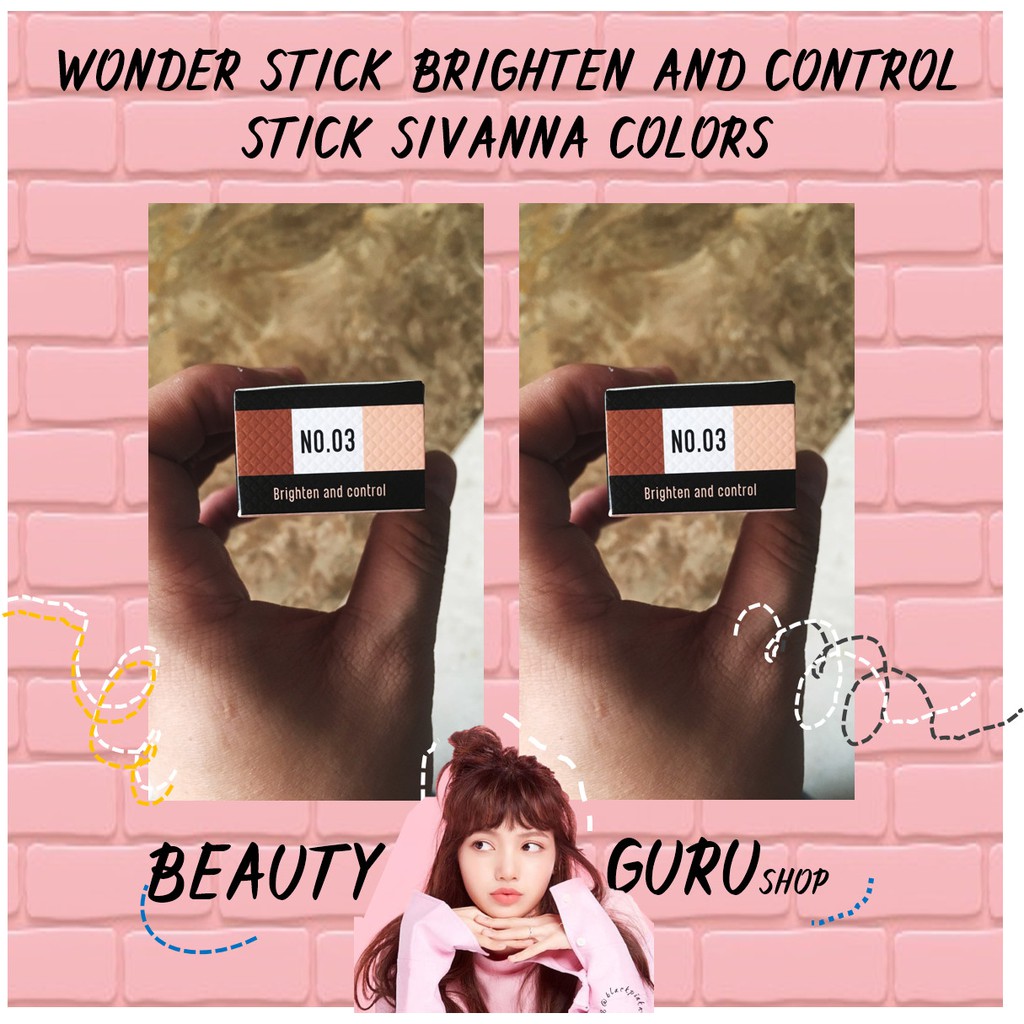 Jual WONDER STICK BRIGHTEN AND CONTROL STICK SIVANNA COLORS | Shopee ...