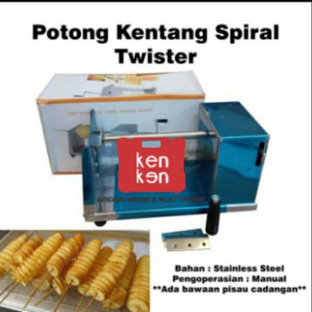 Jual Potong Kentang Spiral Potong Kentang Twister Potato Chip | Shopee ...