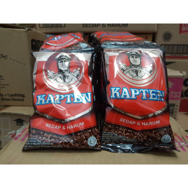 Jual Kopi Kapten Kopi Bubuk Cap Kapten 60 Gr | Shopee Indonesia