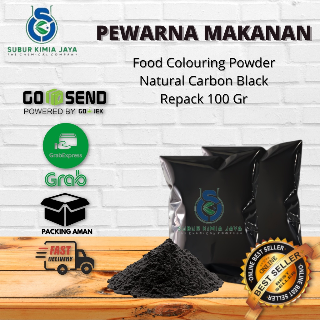 Jual Pewarna Makanan Natural Warna Hitam / Carbon Black Food Grade 100 ...