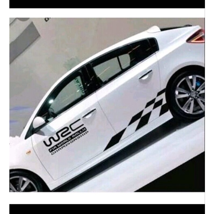 Jual stiker mobil wrc bendera sedan agya ayla brio jazz accord city ...