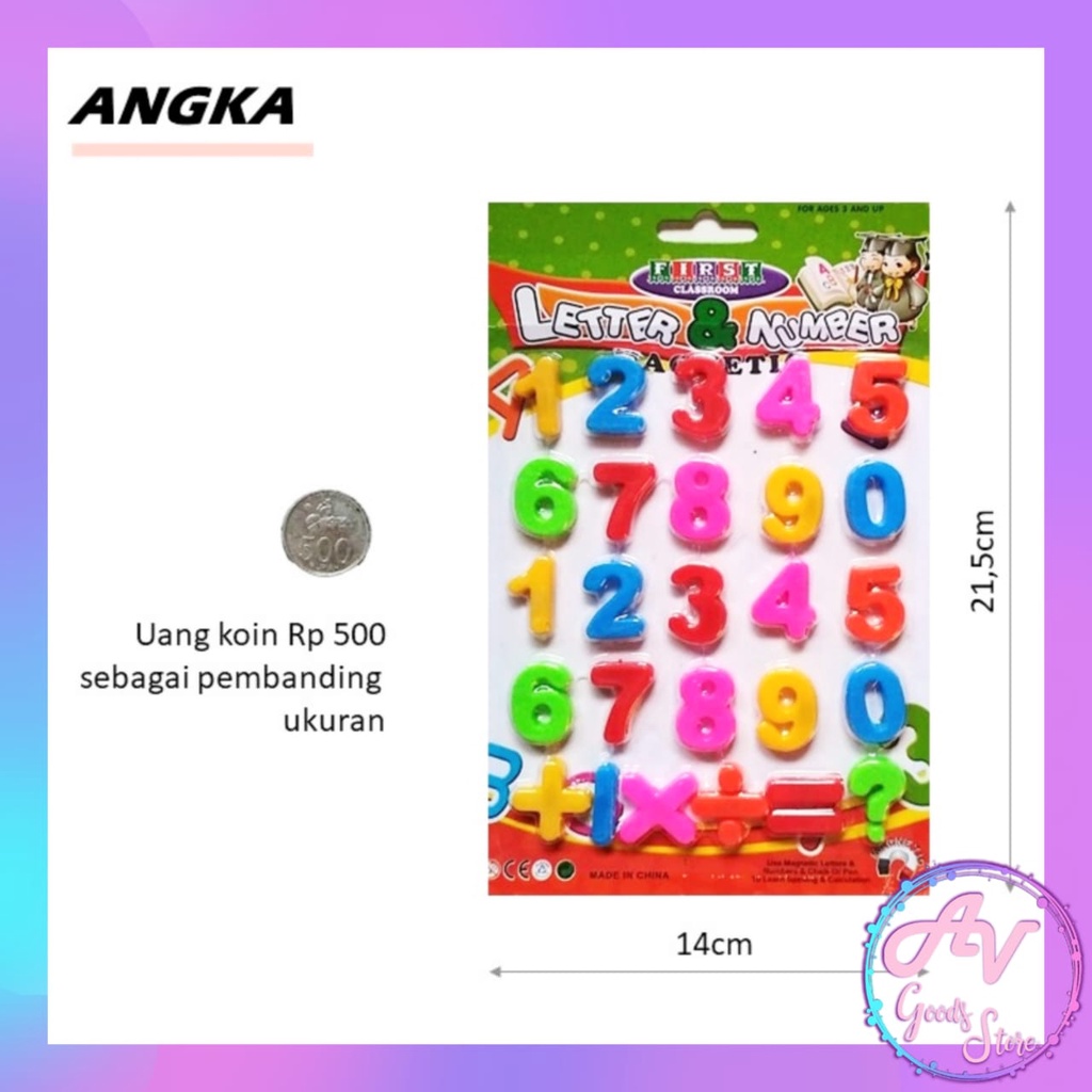 Jual Mainan Edukasi Anak Magnetic Huruf Angka / Mainan Magnet Tempelan ...