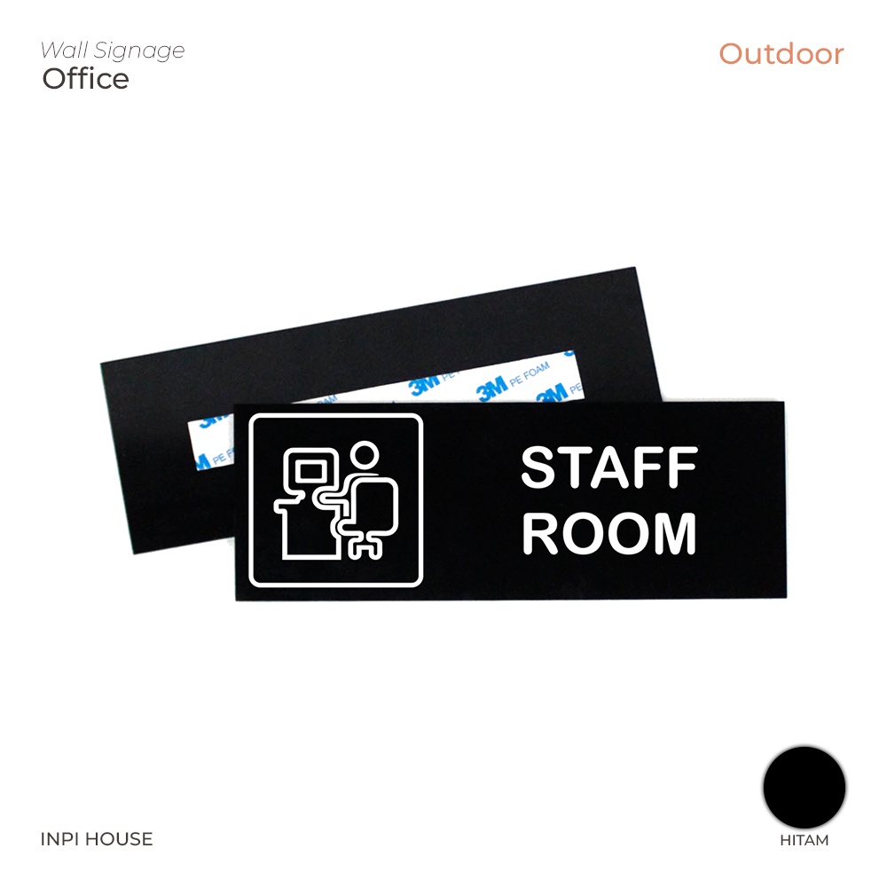 Jual staff room signage - logo staff room - penanda ruang staff ...