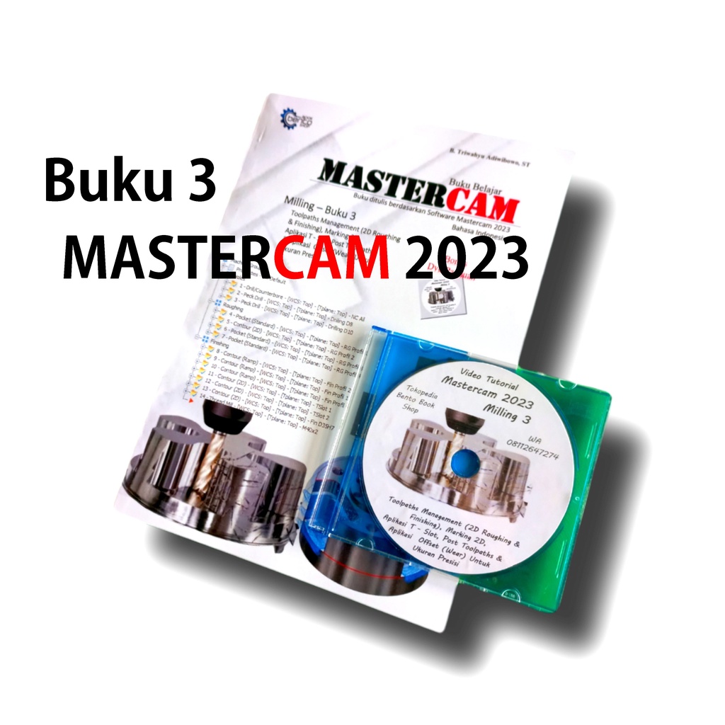 Jual Buku Mastercam 2023 Mill 3 + Dvd Tutorial | Shopee Indonesia
