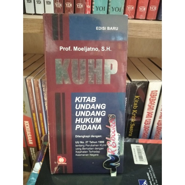 Jual KUHP ( Kitab Undang-undang Hukum Pidana ) Edisi Baru - Prof.Moeljatno #BA | Shopee Indonesia