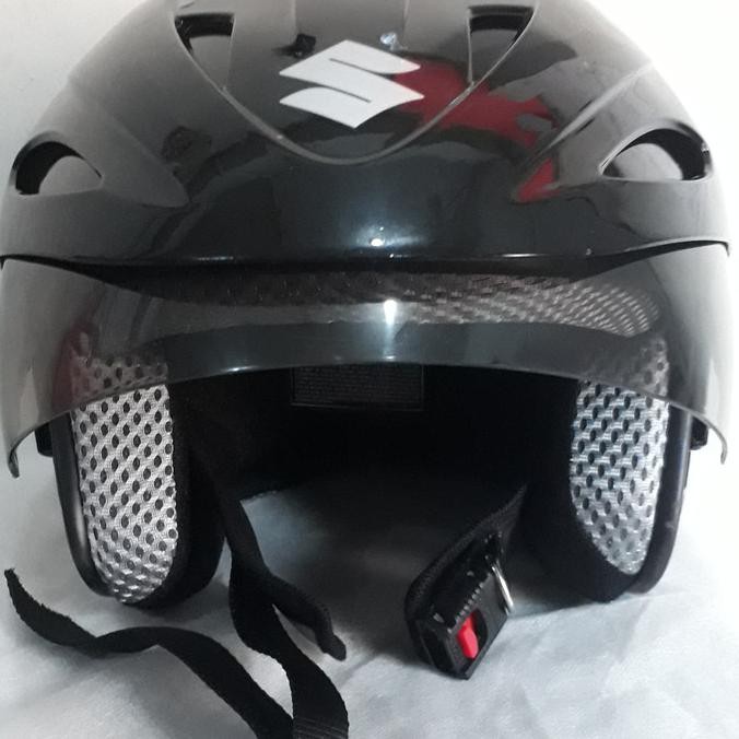 Jual Helm half face original standar suzuki satria fu 150 SNI - Hitam ...